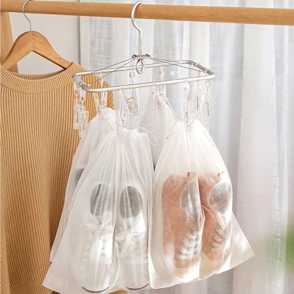 Boutique | Bags | Dust Bags 2 Pack Durable Handbagshoe Coverwhite ...